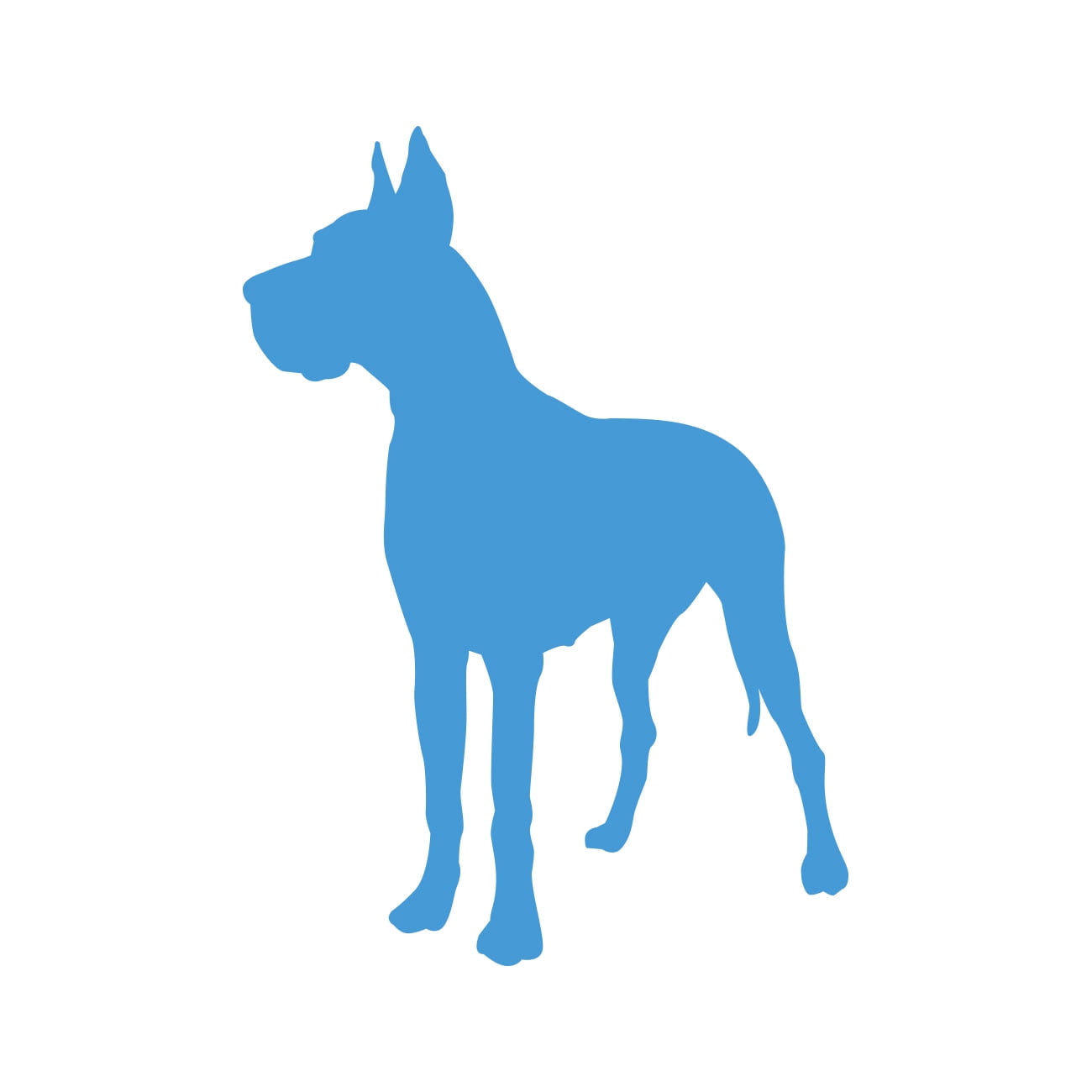 Great Dane Sticker Decal Die Cut - Self Adhesive Vinyl - Weatherproof ...