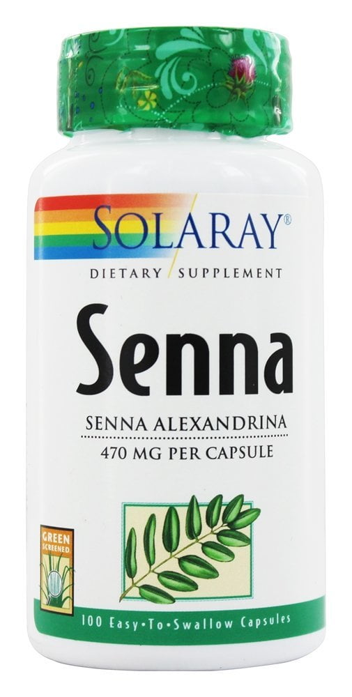 Solaray - Senna 470 mg. - 100 Capsules - Walmart.com