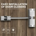 Quiet Spring Door Closers Adjustable Tension Self Closing Door ...