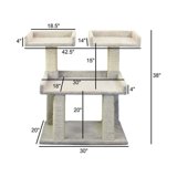 Prestige Cat Trees Maine Coon Deluxe Perch - Large Climbing Pet Tower ...