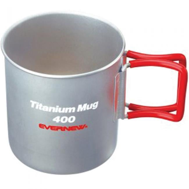 Evernew 811032 2.0 400FH Lightweight Titanium Mugs with Folding Handles ...