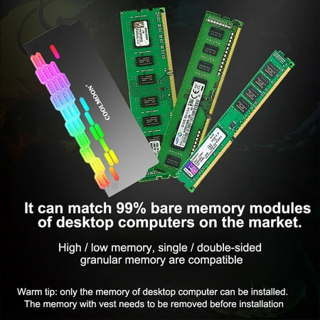 Coolmoon Memory Radiator RGB RAM Heatsink Cooling Vest RGB Heatsink ...