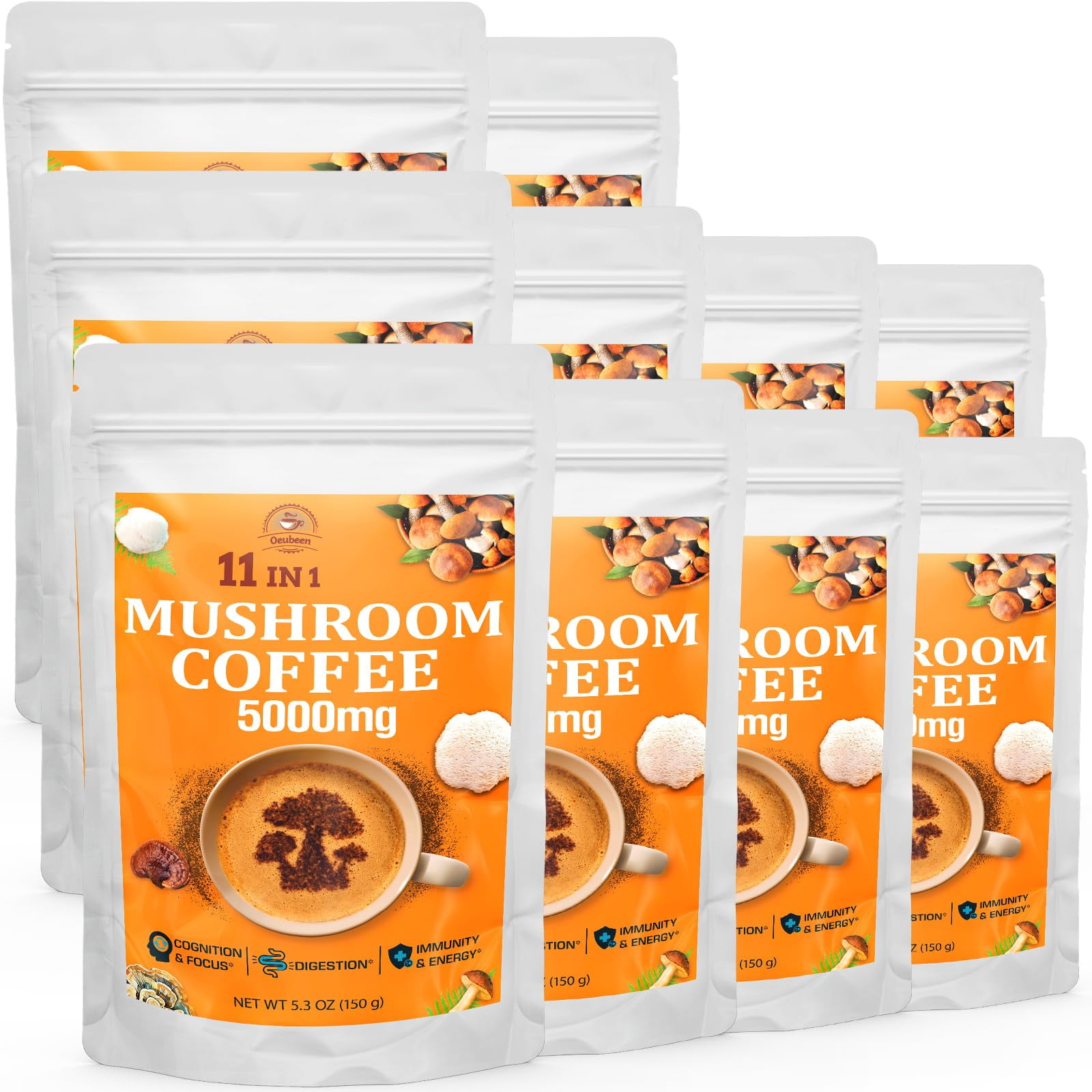 Mushroom Coffee - Mushroom Coffee Organic with 11 Superfood Mushrooms ...