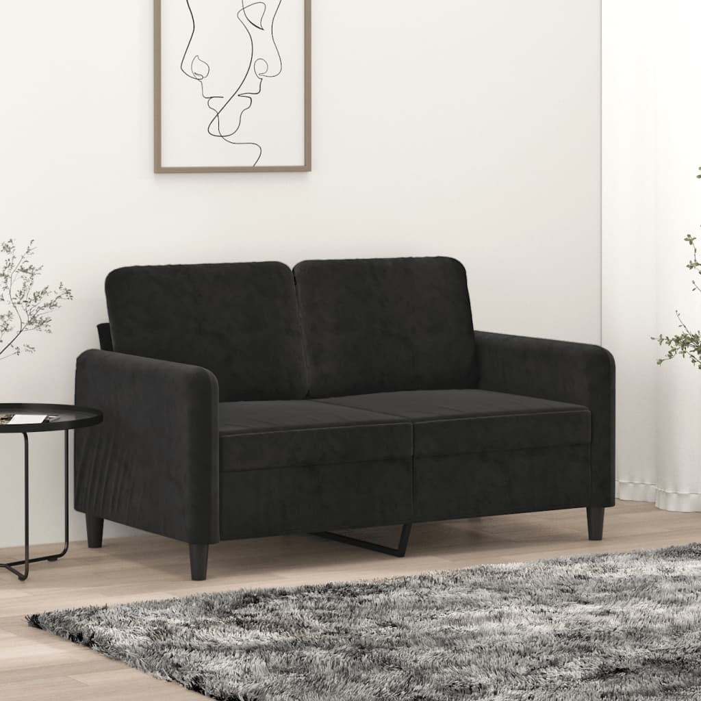 Click here for Vidaxl 2-Seater Sofa Black 120 Cm Velvet 120 Cm prices
