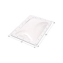 Icon 01819 RV Skylight SL1422 - 14" x 22" x 4", White - Walmart.com