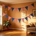 Patriotic Bunting Banner Flag Heavy Duty Outdoor Yard Pennant Decor For ...