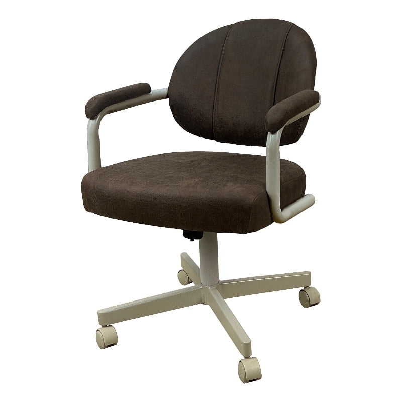 Swivel Metal Caster Dining Chair M-70 - Northwest Whiskey - Beige ...
