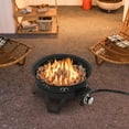 Laicejoy Propane Fire Pit, 17" Small Outdoor Fireplace with Foldable ...