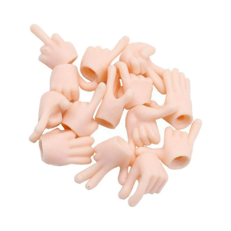 Tiny Hands Abaodam 10pairs Miniature Jointed Doll Hands Realistic On Human