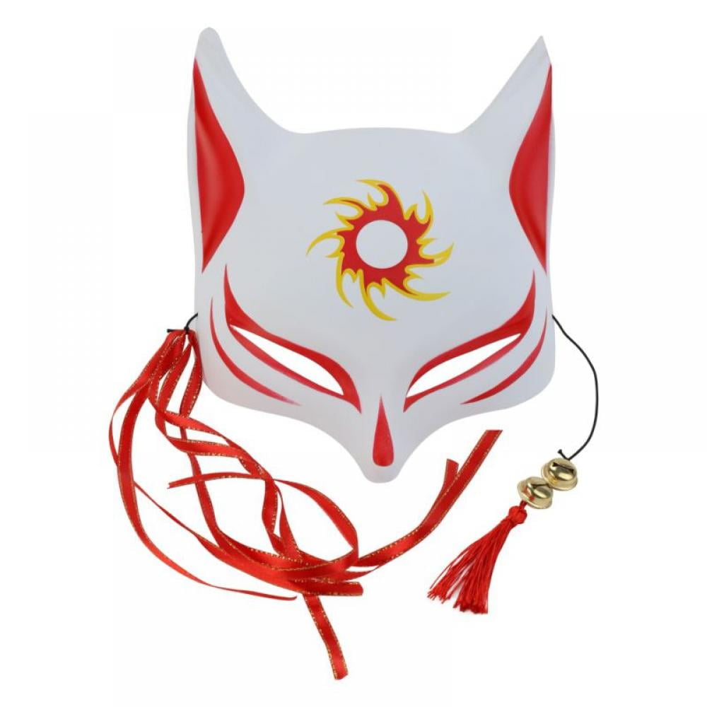 Cat Mask for Halloween Costume,Animal Cosplay Kabuki Half Face Cat ...