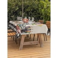 Back To School Rectangle Outdoor Tablecloth with Umbrella Hole Tulips ...