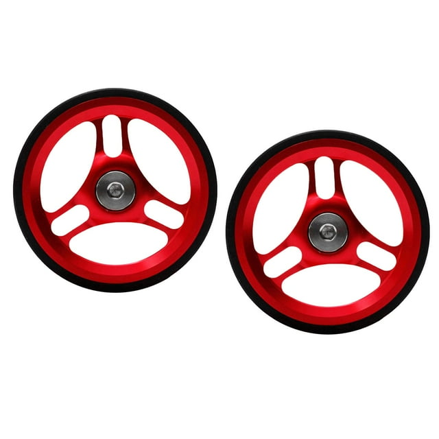 simple wheel for Folding Bike Wheels Wheel Transport Parts Red ...