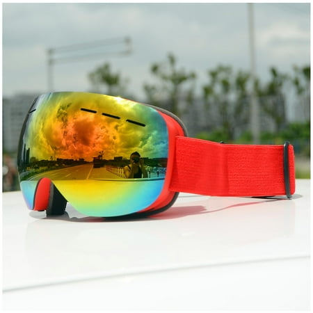 Ski Goggles Magnetic Lens Interchangeable Lens 100% Uv400 Protection ...