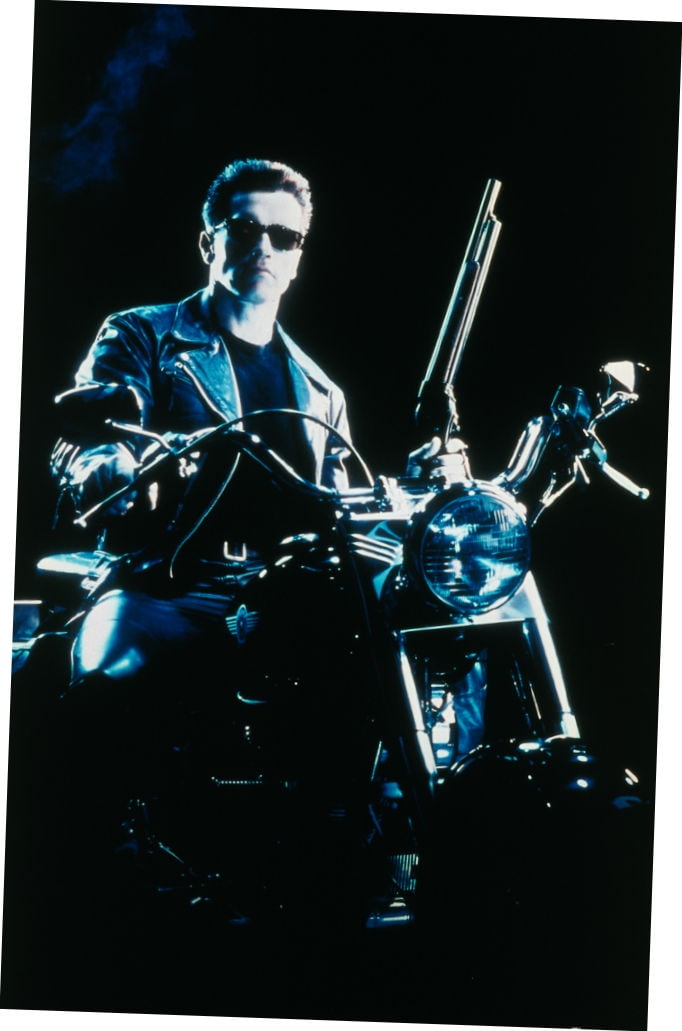 Terminator 2 Movie Poster Motorcycle 16in x 24in Poster Square Adults ...