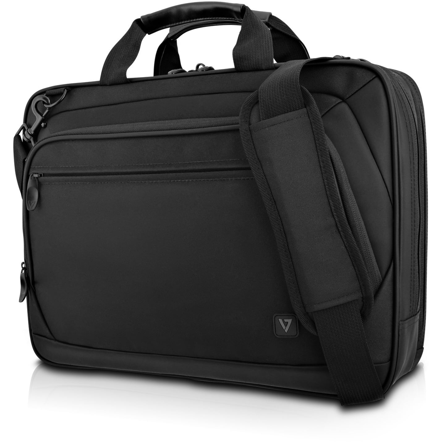 V7 15.6in Topload Case 2 Compartment Carrying Case Trolley Black ...