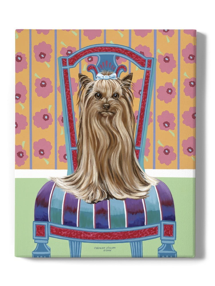 Crown Princess Yorkie. Wrapped Canvas -Carolee Vitaletti Designs ...