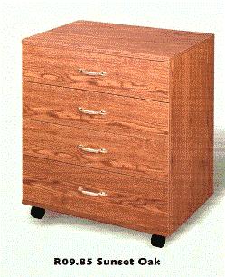Regal R09 4-Drawer Caddie in Sunset Oak Color Only - Walmart.com