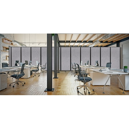 Room Divider 360® Wall-Mounted Accordion Partition 367.2"Wx1"Dx73.2"H ...