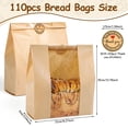 110 Pcs Bread Bags for Homemade Bread With Sourdough, 13.78x8.27x3.54 ...