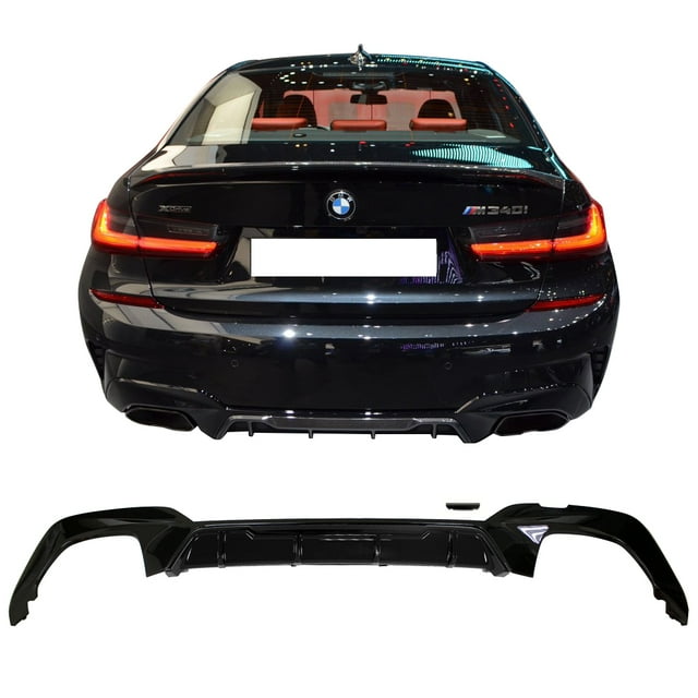 Ikon Motorsports Compatible with 19-22 BMW G20 M340 Style Rear Bumper ...