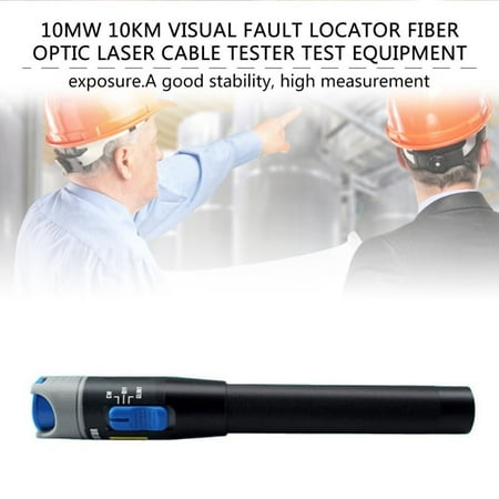 10mW 10KM Visual Fault Locator Fiber Optic Laser Cable Tester with 2 ...
