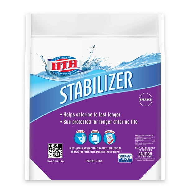 hth Chlorine Stabilizer Sun Defense for Swimming Pools, 4lbs - Walmart.com