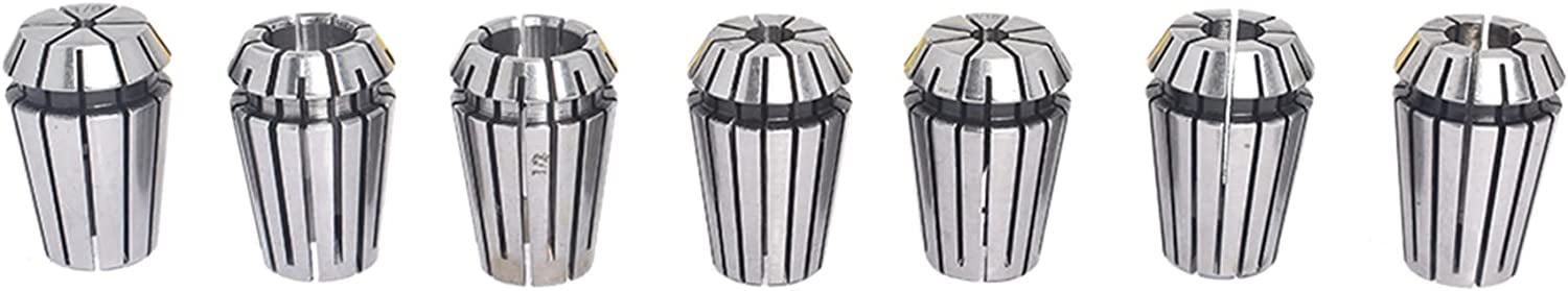 waltyotur 1/8-1/2 Inch Collet ER20 Spring Collet Set for CNC Workbench ...