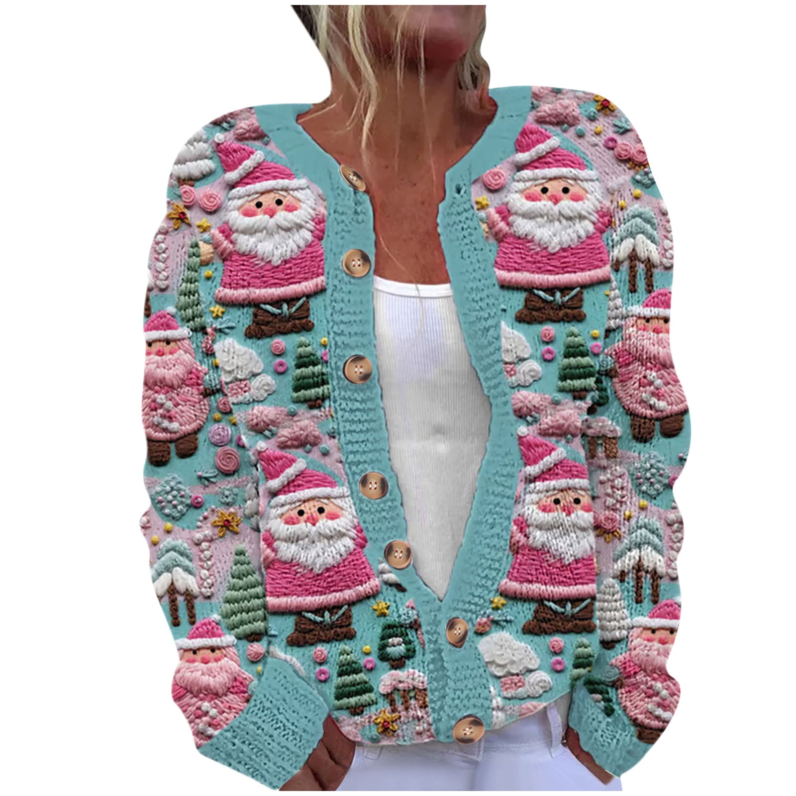 Click here for Yoeyez Ugly Christmas Sweater Women Cute Xmas Open... prices