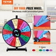 KFFKFF 18" Spinning Prize Wheel 14 Slots Tabletop Spinner for Trade ...