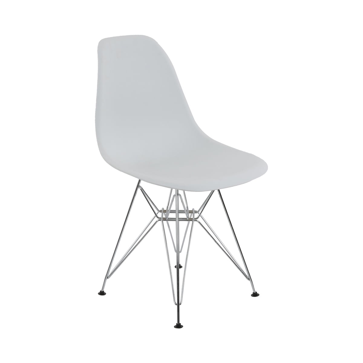 Silla de Comedor Moderna Gaon Legacy Zurich 02 Blanco con Plata ...