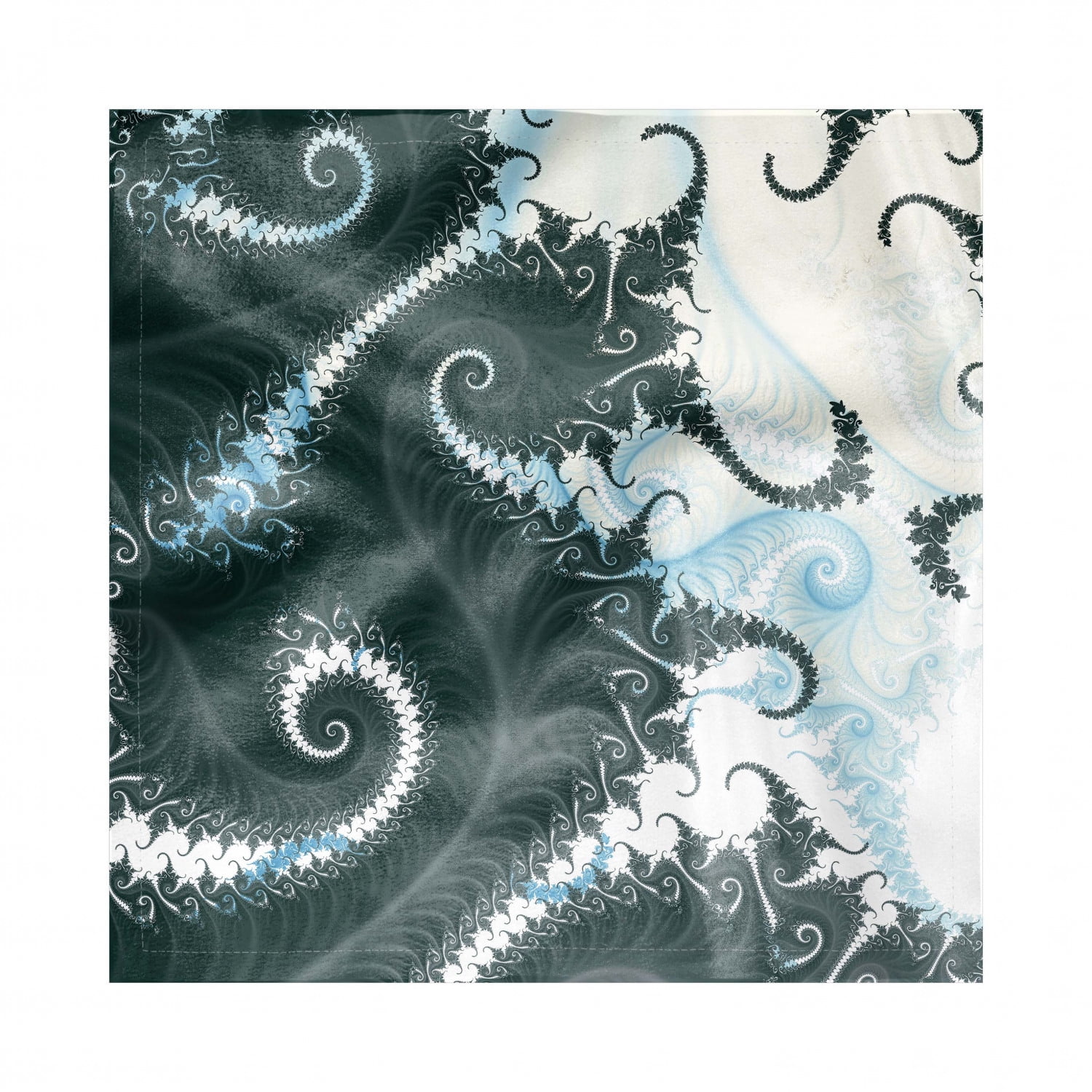 Astral Decorative Napkins Set of 4, Abstract Fractal Inspired Motif ...