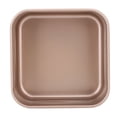 Deep Square Baking Pan, Gold Carbon Steel Cake Bread Tray, Non-Stick ...