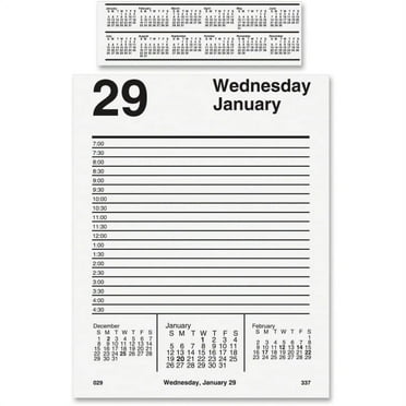 AT-A-GLANCE Burkhart's Day Counter Desk Calendar Refill, 4.5" x 7.38 ...