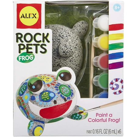 Alex Craft Rock Pets Frog Kids Art and Craft Activity Multi, 1.12 ...