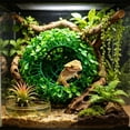 Vibrancy Artificial Grass Ball Hideouts Cave For Amphibians Cage And ...