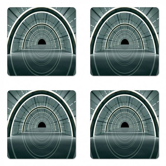 Outer Space Coaster Set of 4, Science Fiction Theme 3D Design ...