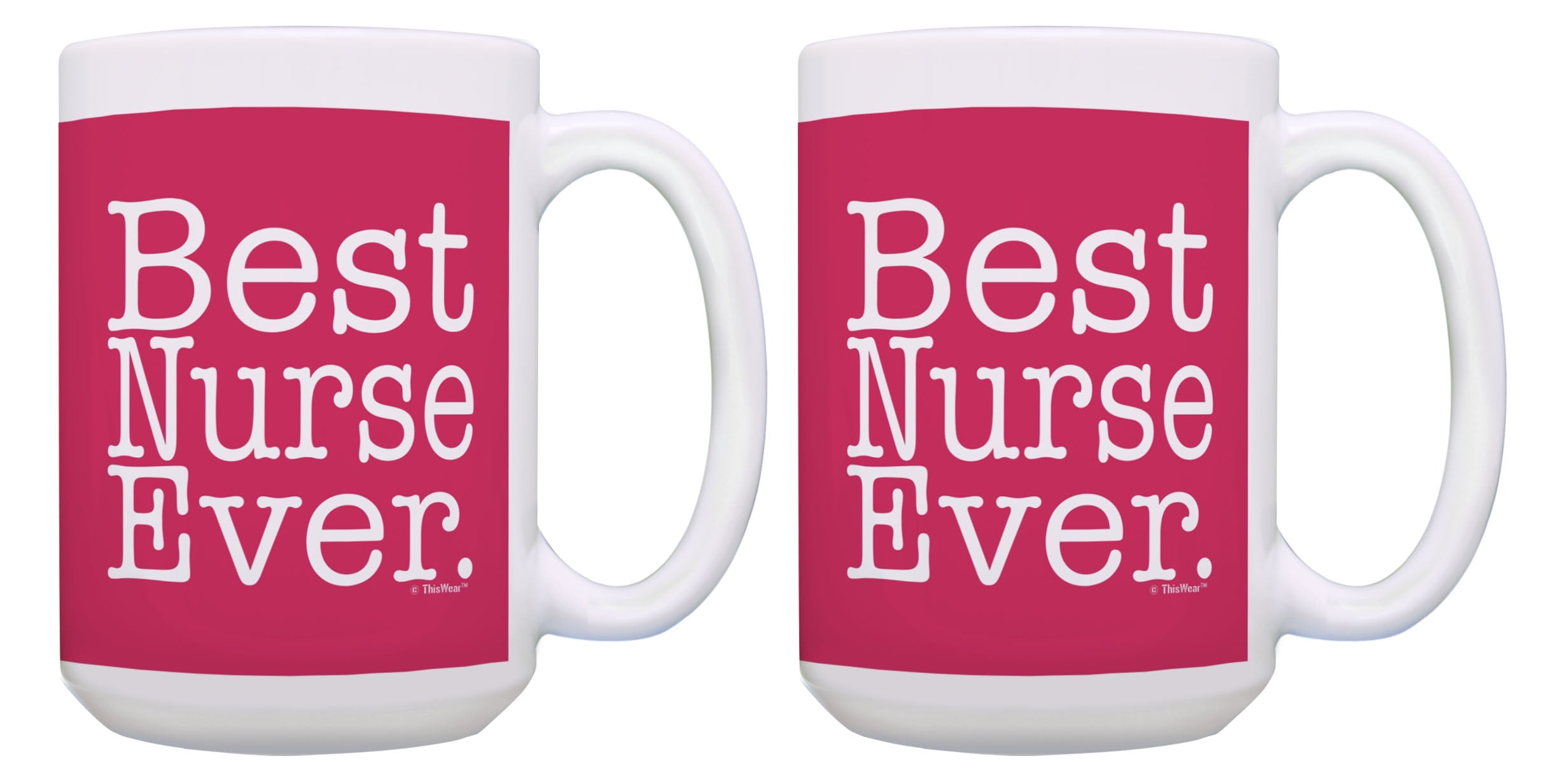 ThisWear Nurse Mug Set Best Nurse Ever Coffee Cup Nurses Presents 2 ...