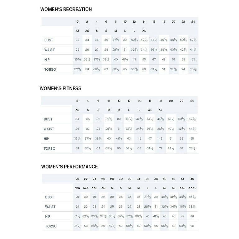Female Speedo Size Charts, 48% OFF | www.pinnaxis.com