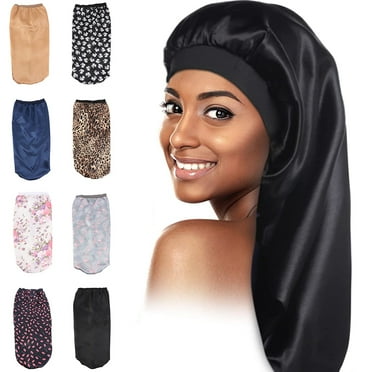 Zhaomeidaxi Sleep Cap Satin Bonnet Sleeping Hat Soft Elastic Night Hair ...