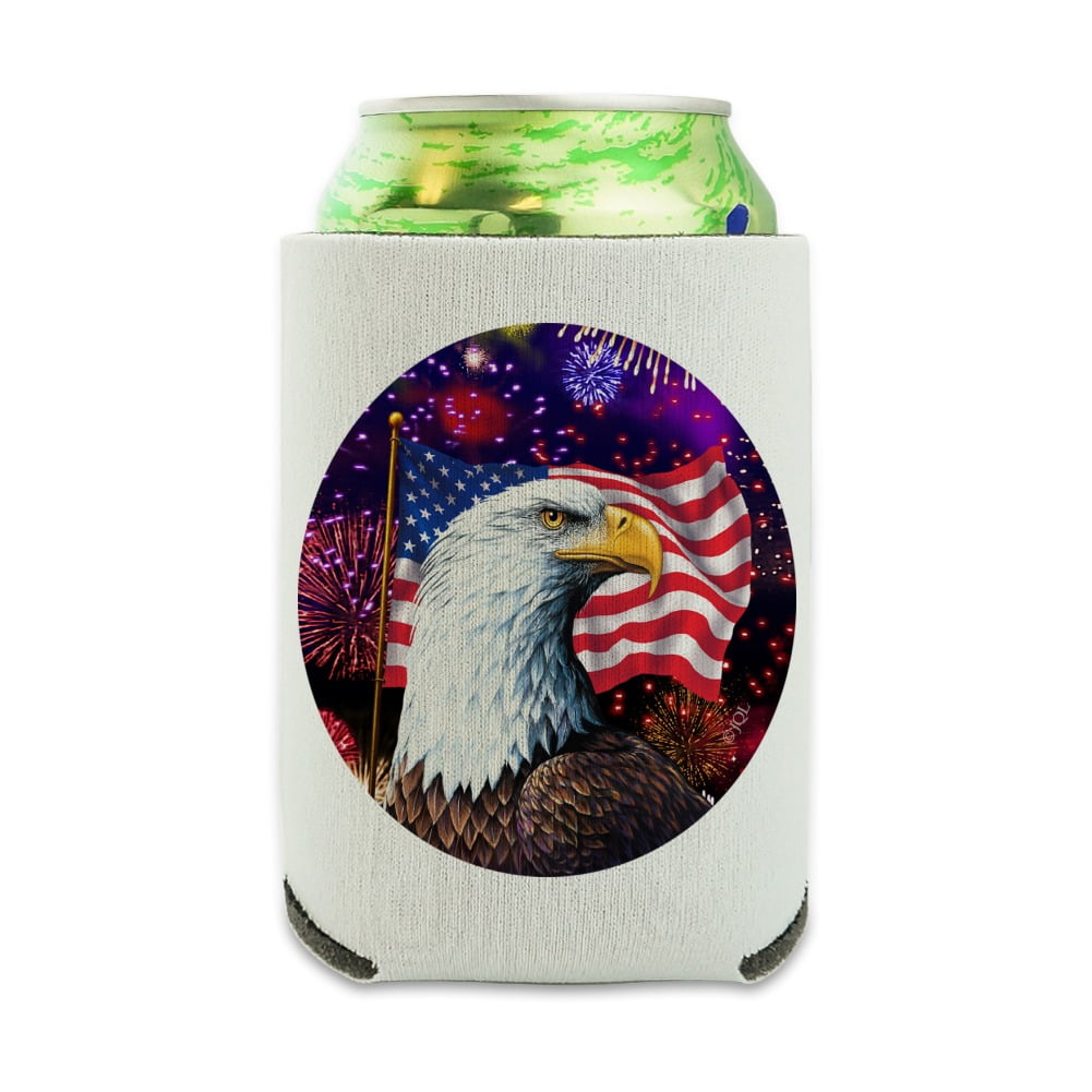 Eagle Patriotic 4th of July Celebration American Flag Fireworks Can ...