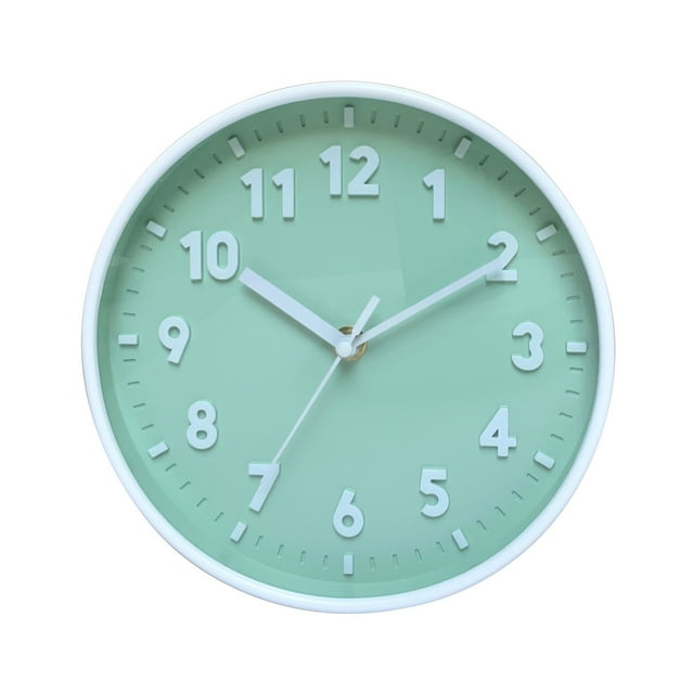 Modern Simple Wall Clock 8 Inch Candy Color Silent Time Clocks Ornament ...