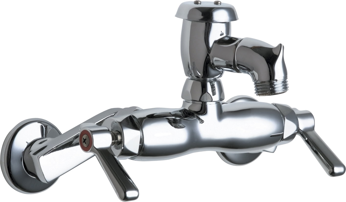 Chicago Faucets 305-Vb Wall Mounted Service Sink Faucet - Chrome ...