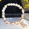 Glow in The Dark Firefly Beads Bracelet, Handmade in USA, Heart Shaped ...