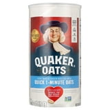 Quaker, Quick 1 Minute Oats, Oatmeal, Quick Cook Oatmeal, 42 oz ...