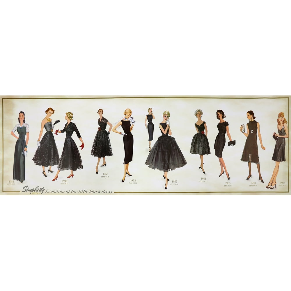 Simplicity Vintage Poster 18"X24"-After Five Fashion - Walmart.com ...
