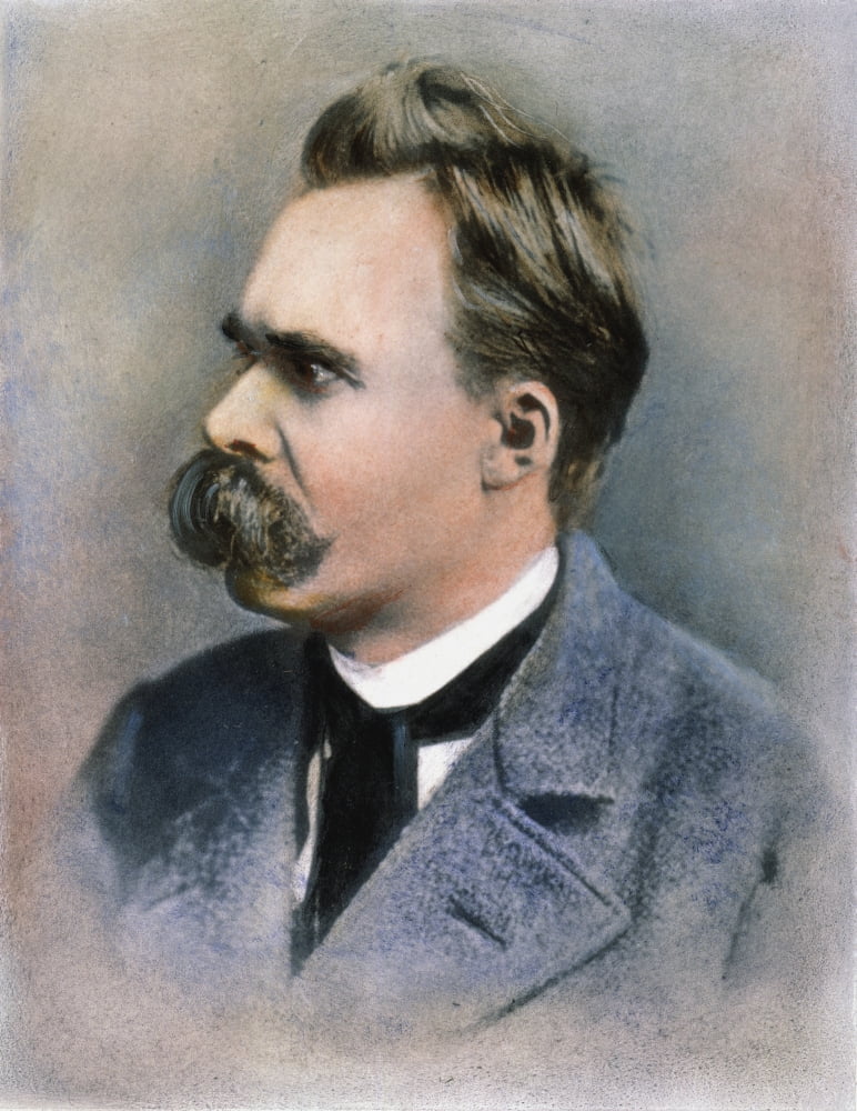 Stretched Canvas Art - Friedrich W. Nietzsche /N(1844-1900). German ...