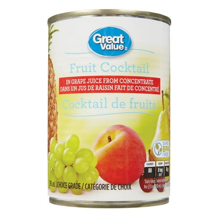 Great Value Fruit Cocktail, 398 mL - Walmart.ca