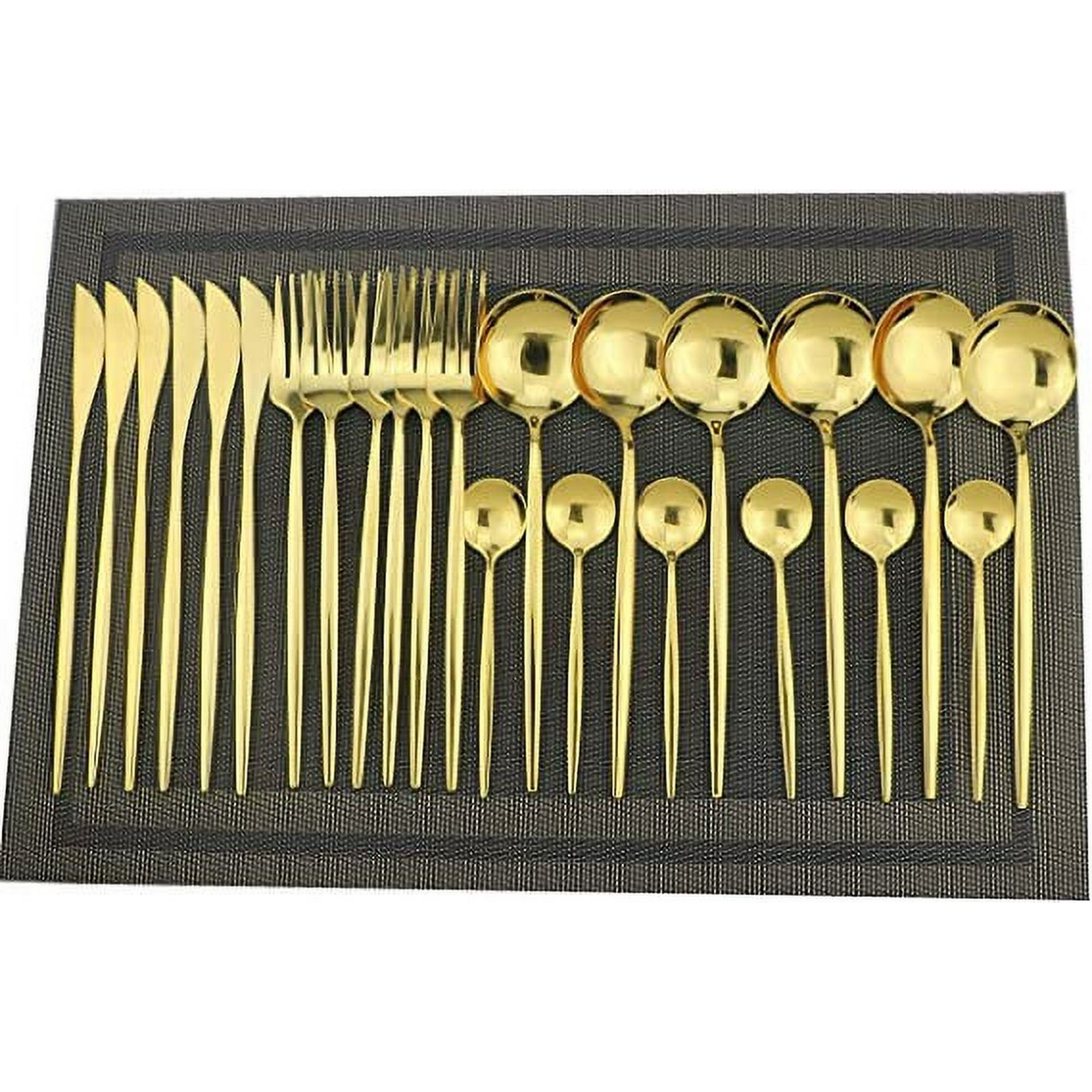 Click here for Zhuge 40-Piece Silverware Set Stainless Steel Reus... prices