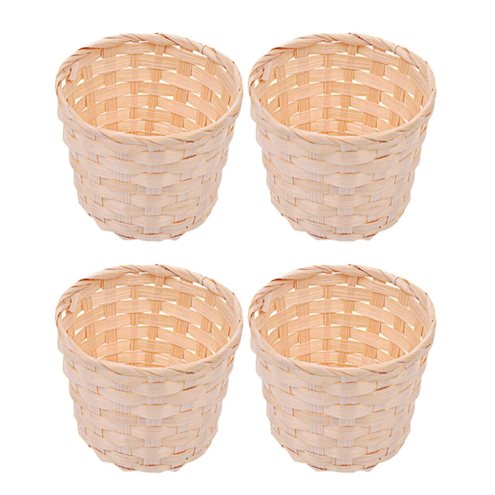Click here for Masteelfca 4pcs Woven Storage Baskets Desktop Wood... prices