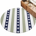 Abstract Turtle Texture Stripes Round Rug 5ft Sage Green Black White ...